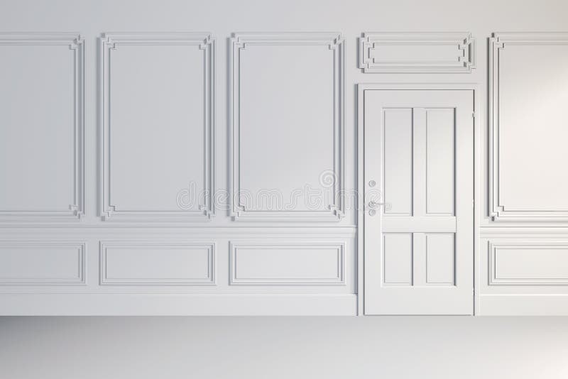 3d Render of Classic Interior Stock Illustration - Illustration of ...