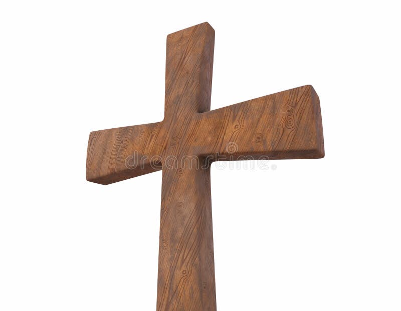 3d Render Classic Shape Simple Cross Stock Illustration - Illustration ...