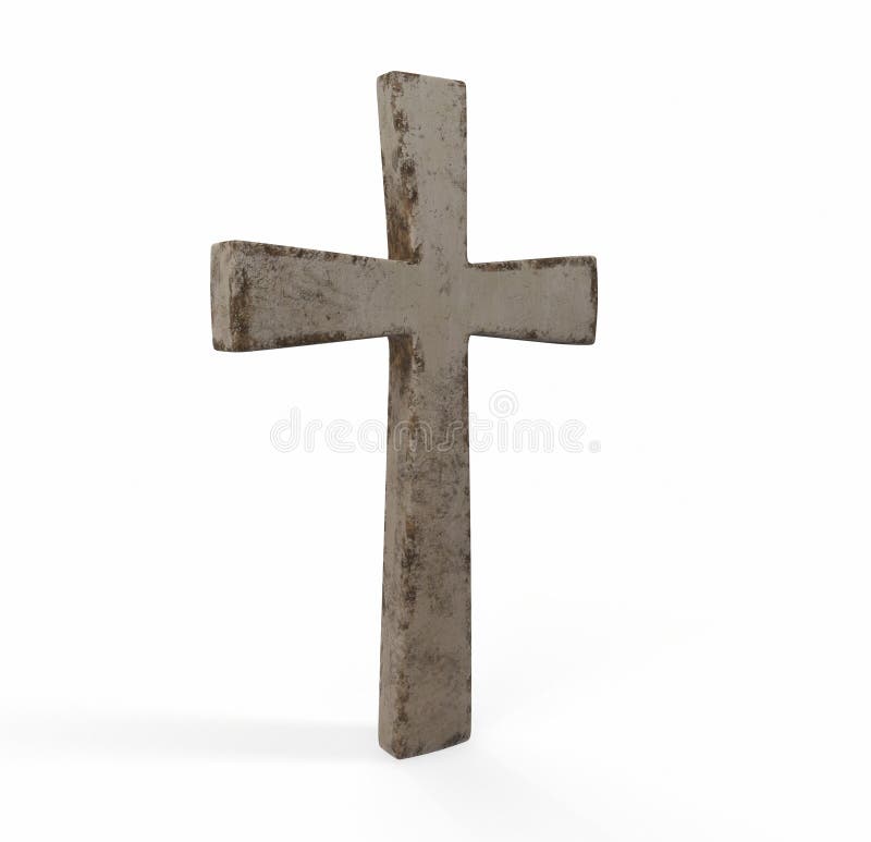 3d Render Classic Shape Simple Cross Stock Illustration - Illustration ...