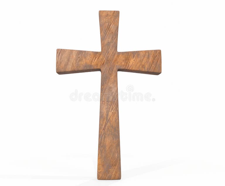 3d Render Classic Shape Simple Cross Stock Illustration - Illustration ...