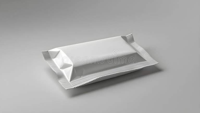 Clean White Empty Snack Bar Packaging Mockup Stock Illustration ...