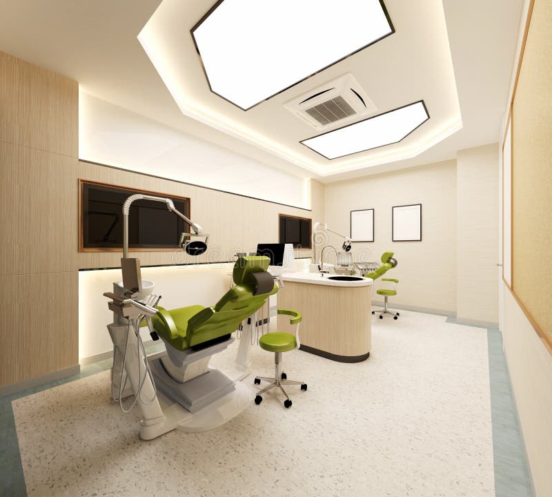 3d Render of Clinic Interior Stock Illustration - Illustration of care ...