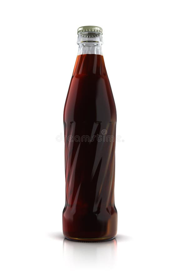 Cola Bottle (clipping Path) Stock Illustration - Illustration of retro ...