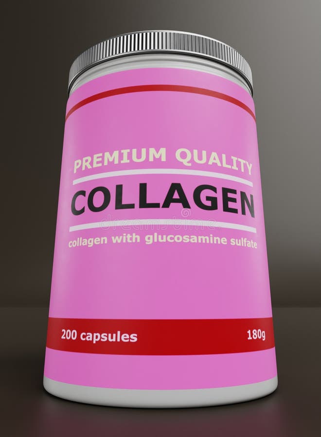 3D Render of Collagen stock illustration. Illustration of joint - 299560533