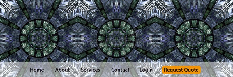 3D Render Collection of Wide Abstract Web Headers Stock Illustration ...