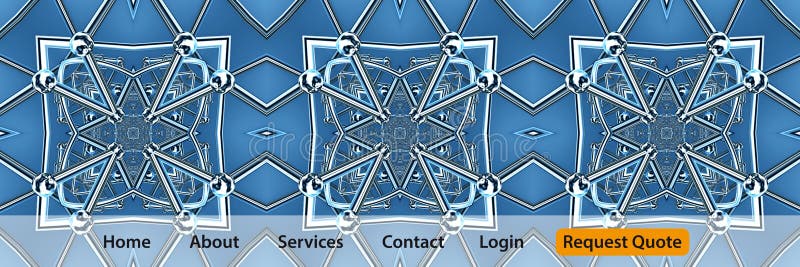 3D Render Collection of Wide Abstract Web Headers Stock Illustration ...