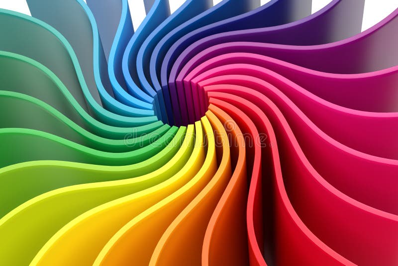3d Render Colorful Abstract Background. 3d Illustration Stock ...