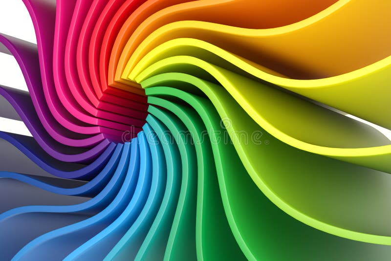 3d Render Colorful Abstract Background. 3d Illustration Stock ...