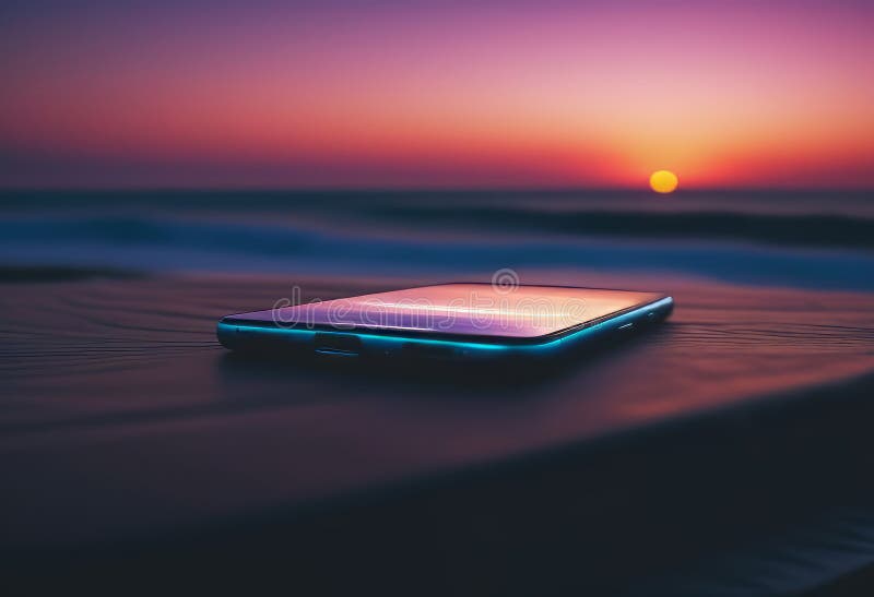 3d Render, Colorful Neon Ring Glowing Inside a Thundercloud on a Dark ...