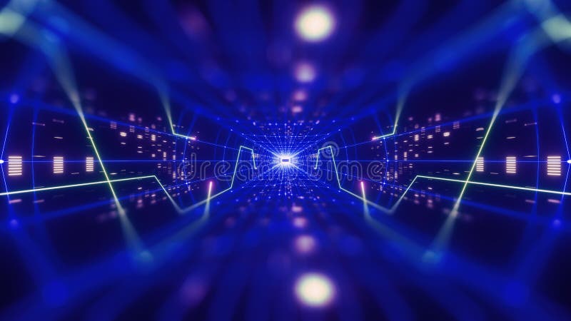 3d Render, Colorful Neon Virtual Reality, Abstract Technology ...