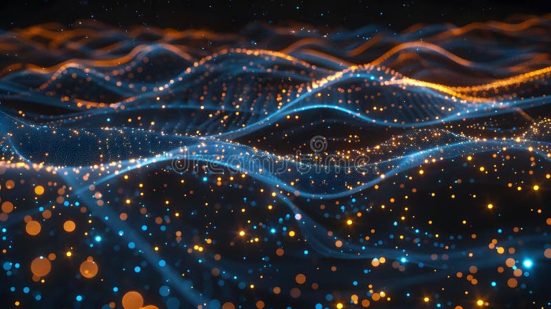 3D Render of Complex Data Visualization with Glowing Dots - AI ... 3D Render of Complex Data Visualization with Glowing Dots - AI ...
