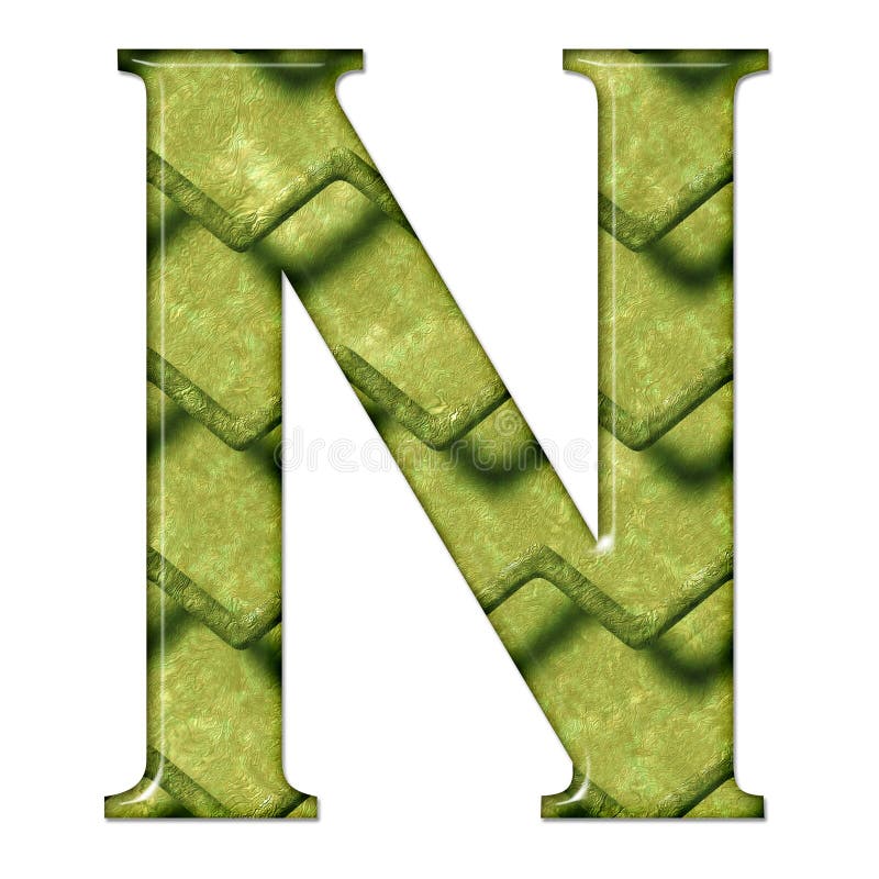 3D Render of Composite Material Alphabet Letter Stock Illustration ...