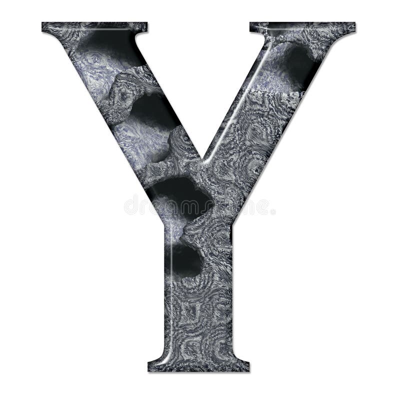 3D Render of Composite Material Alphabet Letter Stock Illustration ...