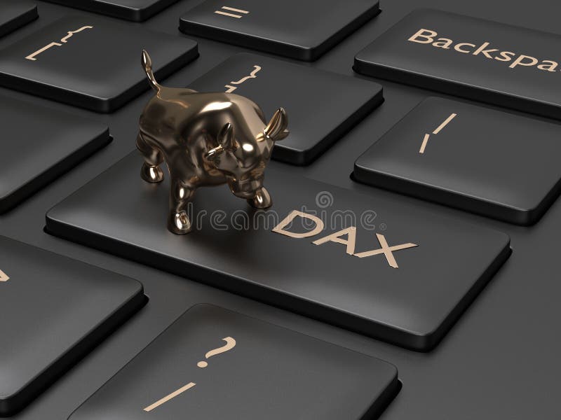 3d Render of Computer Keyboard with DAX Index Button Editorial Photo ...
