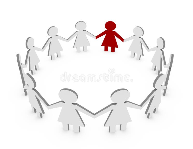 3d Render Concept of Individuality for Couples Stock Illustration ...
