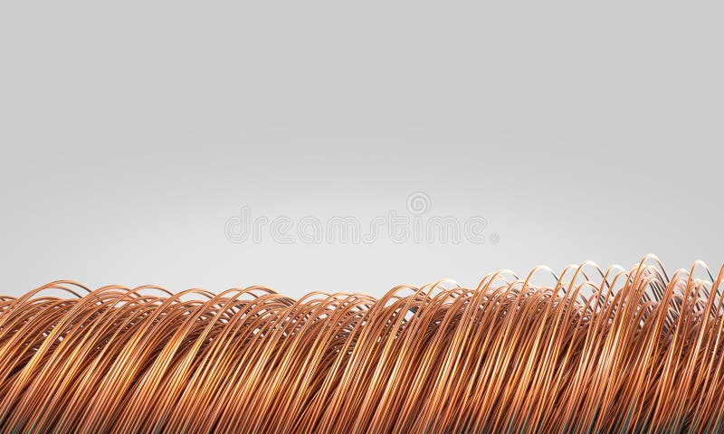 Copper Wires As Electrical Cables for Power Transmission Big Vector Set ...