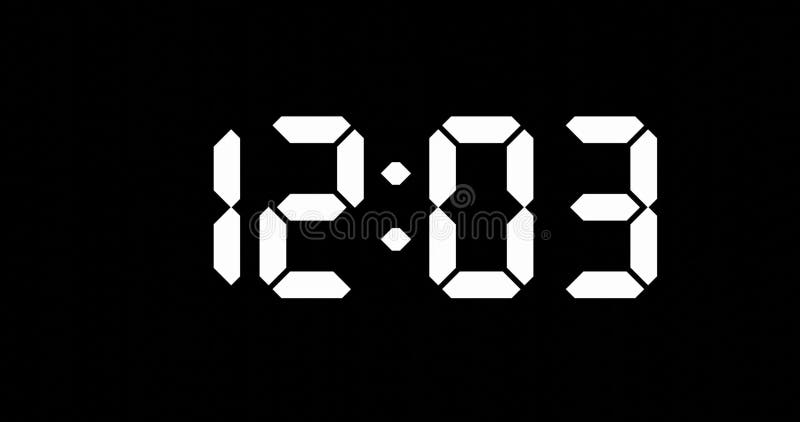 3d Render of Counting Numbers As Digital Clock Timer for Busy or Long ...