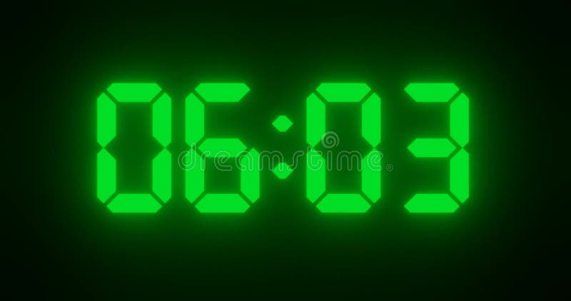 3d Render of Counting Numbers As Clock Timer for Busy or Long Hour ...