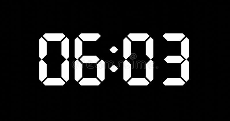 3d Render of Counting Numbers As Clock Timer for Busy or Long Hour ...