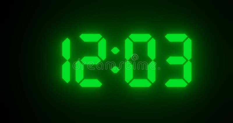 3d Render of Counting Numbers As Digital Clock Timer for Busy or Long ...