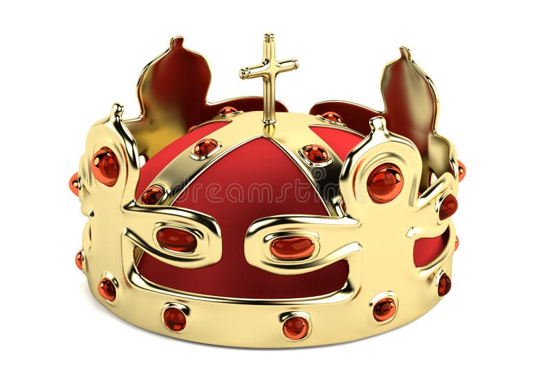 3d render of crown stock illustration. Illustration of crown - 37184396