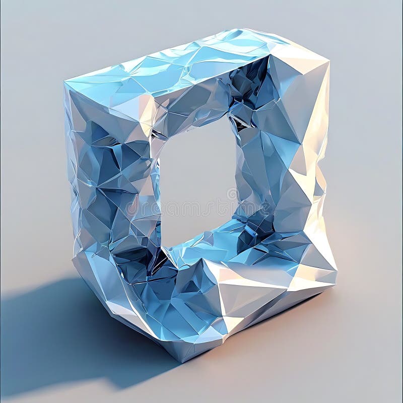 Abstract Crystal Frame stock illustration. Illustration of faceted ...