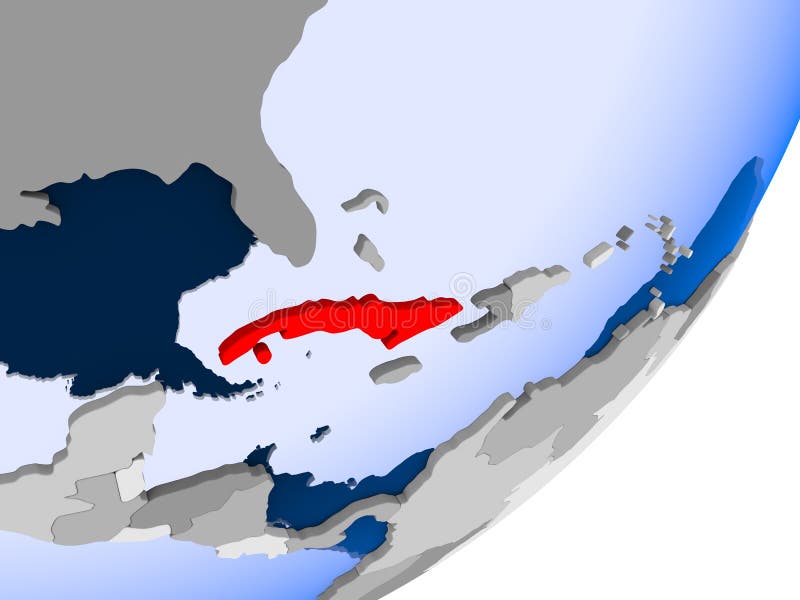 Map of Cuba stock illustration. Illustration of international - 110349538