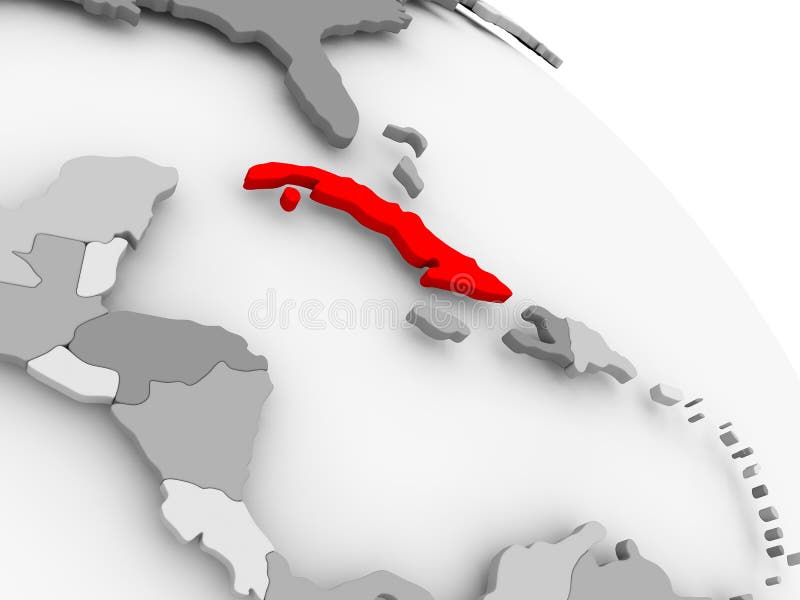 Map of Cuba stock illustration. Illustration of political - 102584733