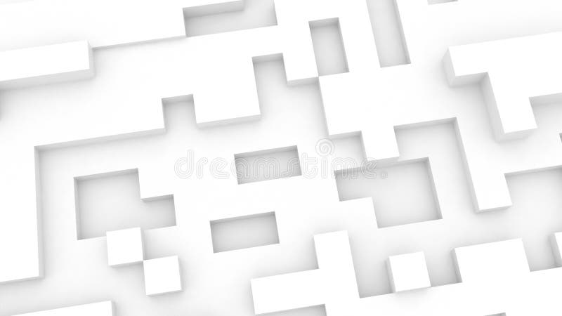 3d Render Cube Cubes Geometric Squares Square Stock Illustration ...