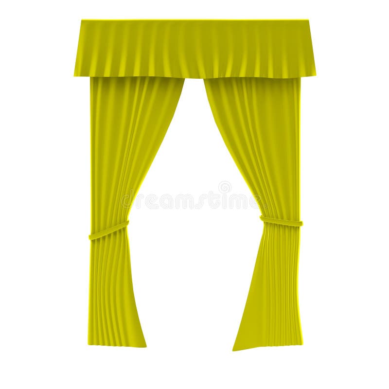 3d render of curtain stock illustration. Illustration of sheers - 37808145