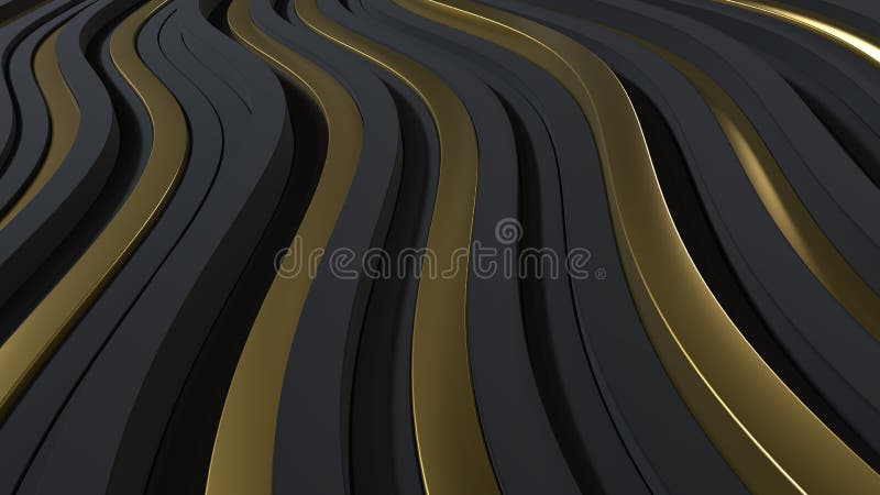 Volume Lines on a Blue Background - Panoramic Vector Background Stock ...