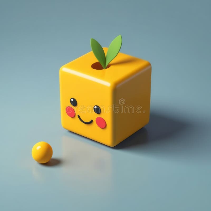 3d Render. Cute Cartoon Character.3d Render Stock Illustration ...