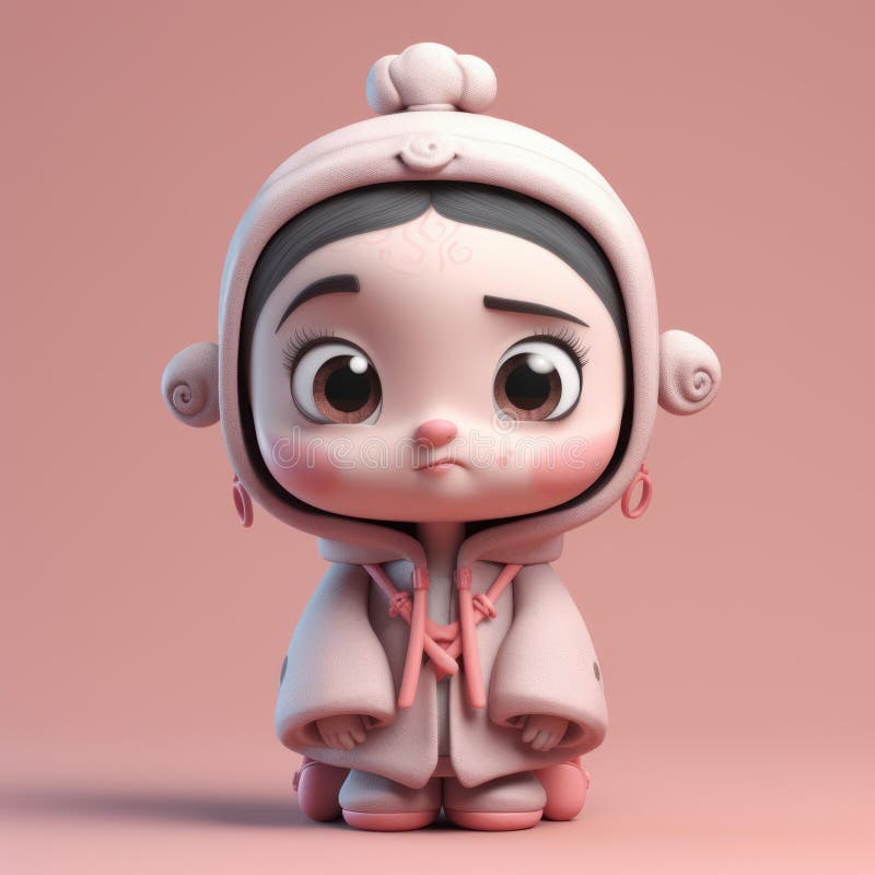 3d Render of Cute Bella stock illustration. Illustration of named ...