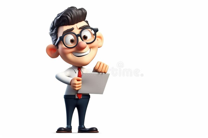 3d Character Using Laptop Stock Illustrations – 544 3d Character Using ...