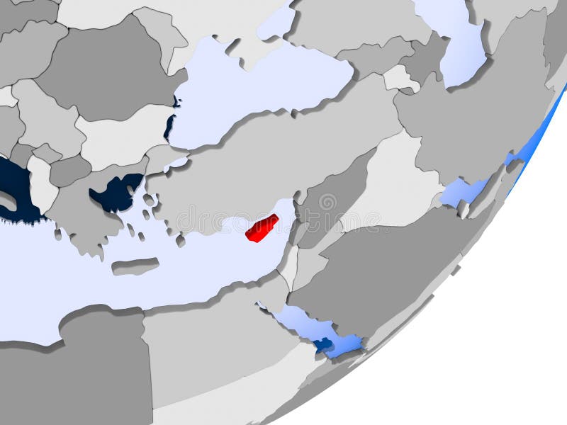 Map of Cyprus stock illustration. Illustration of cypriot - 110349497