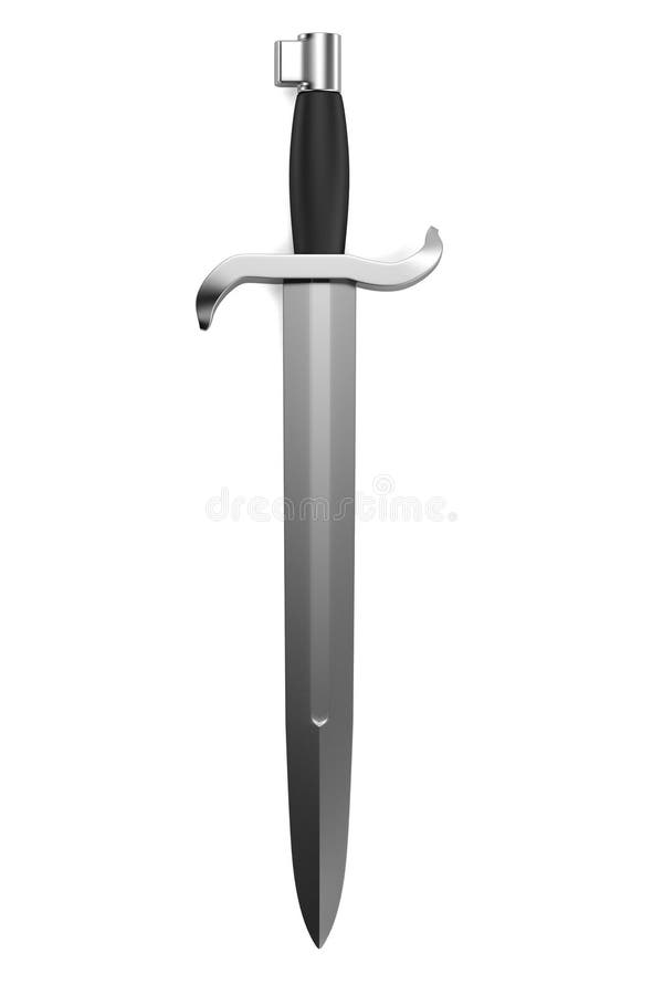 3d render of dagger stock illustration. Illustration of model - 39860934