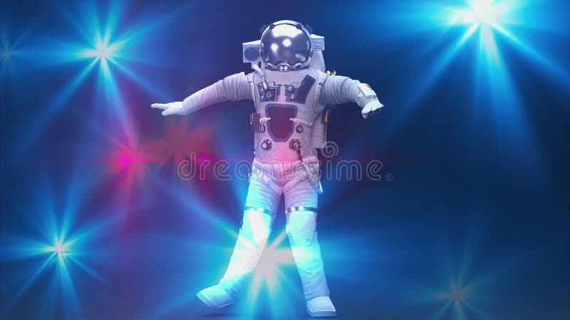 3d Render Dancing Astronaut Stock Footage - Video of beat, dance: 374262442