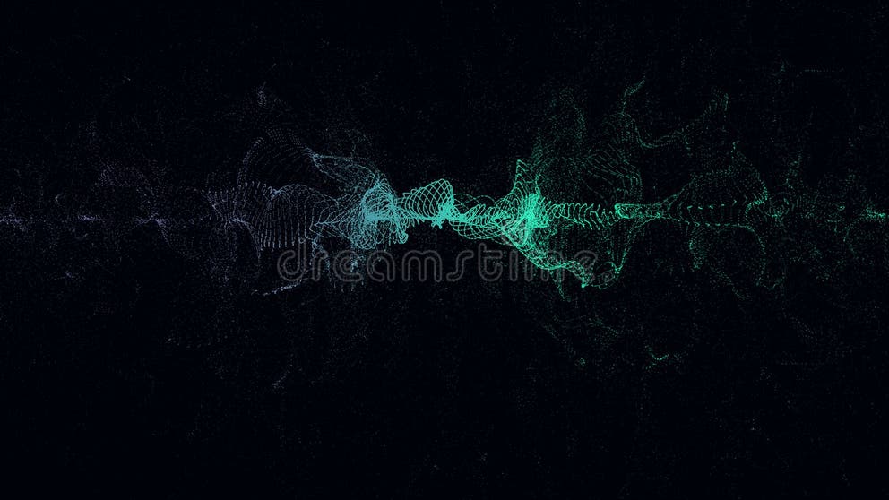 3d Render Data Visualization. Complex Graph with Glow Elements and ...