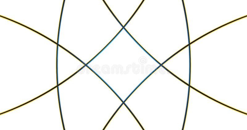 Render with Decorative Simple Lines Background on White Stock Video ...