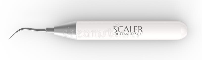 3d Render of Dental Ultrasonic Scaler Stock Illustration - Illustration ...