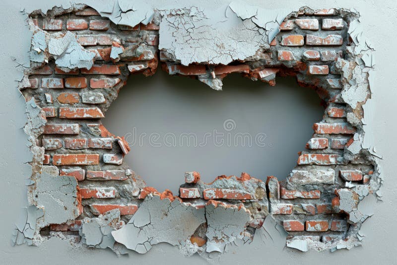 Fragmented Architecture: 3D Render of a Set of Broken Walls Stock Illustration - Illustration of ...