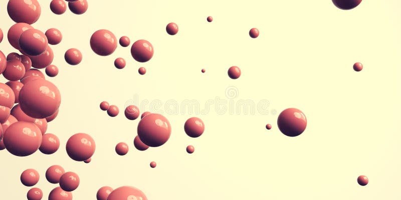 3D Render of Different Size of Spheres Stock Illustration ...
