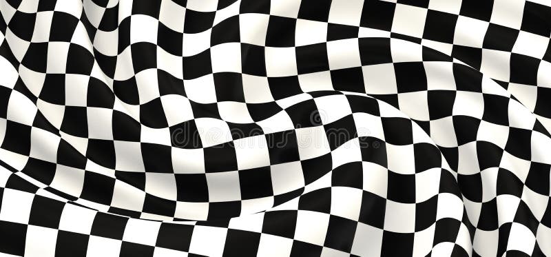 3d Render Design of the Finish Flag Background Stock Illustration ...