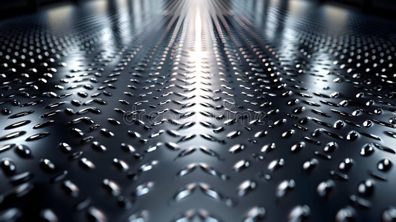 3D Render Diamond Plate Metal Texture Background Stock Illustration ...