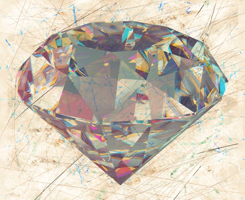 3d render diamonds stock illustration. Illustration of precious - 80805882