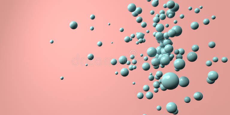 3D Render of Different Size of Spheres Stock Photo - Image of scatter ...