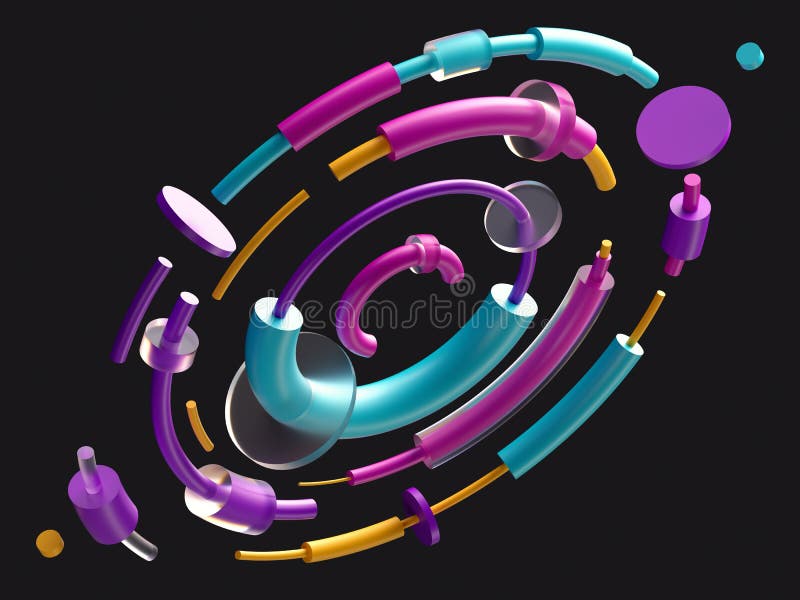 Colorful Geometric Playground Structure Stock Illustrations – 94 ...