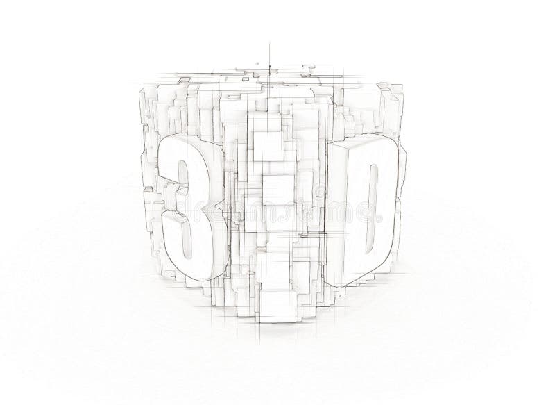Abstract 3d presentation stock illustration. Illustration of object ...