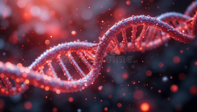 3d render of dna stock illustration. Illustration of science - 350539959