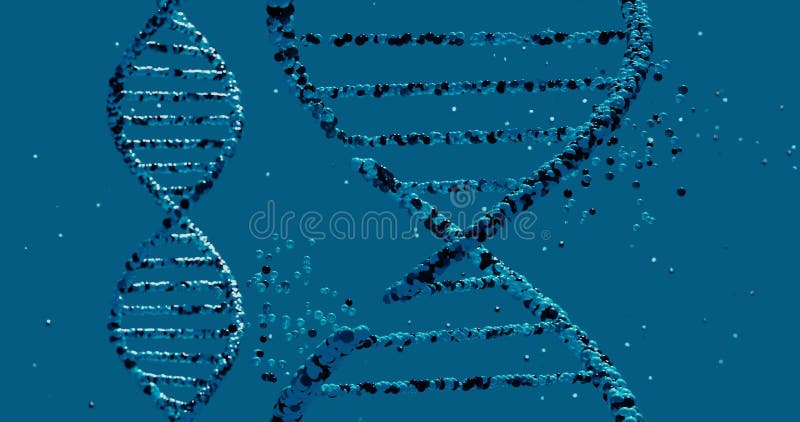 Render with DNA Helix Decay Stock Video - Video of fracture, chromosome ...